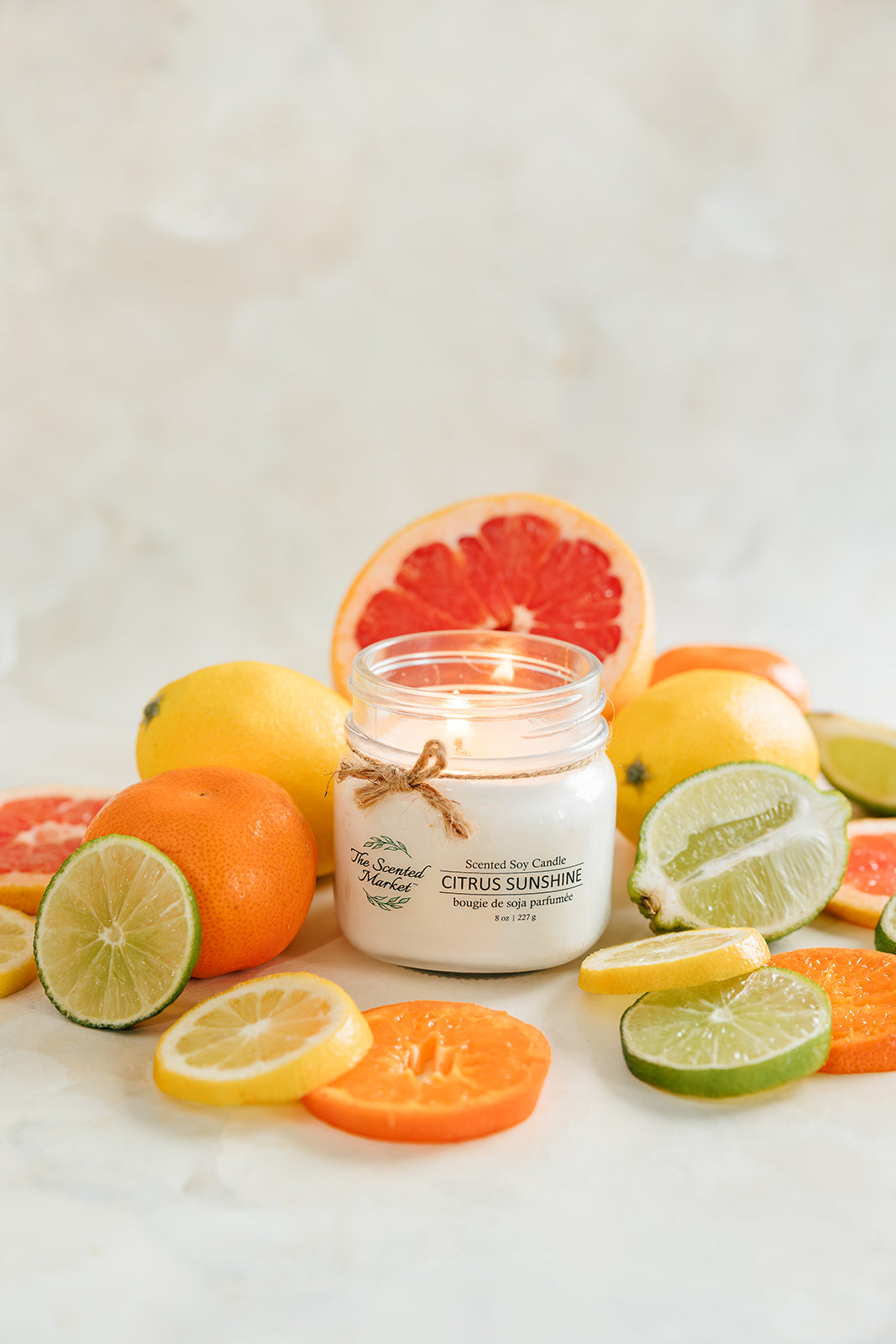 CITRUS SUNSHINE Soy Wax Candle 8oz – USA The Scented Market