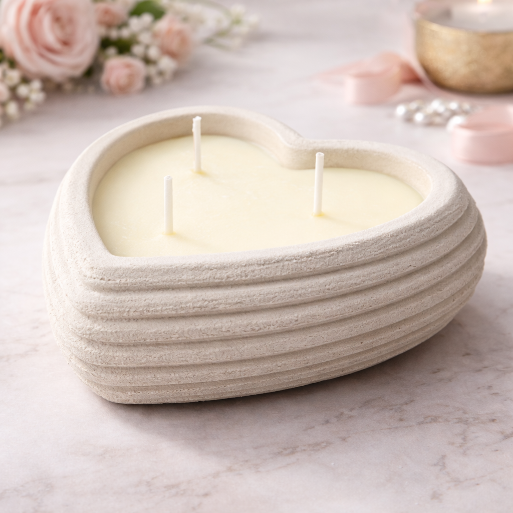 Heart Ripple 3 Wick Scented Soy Candle – USA The Scented Market